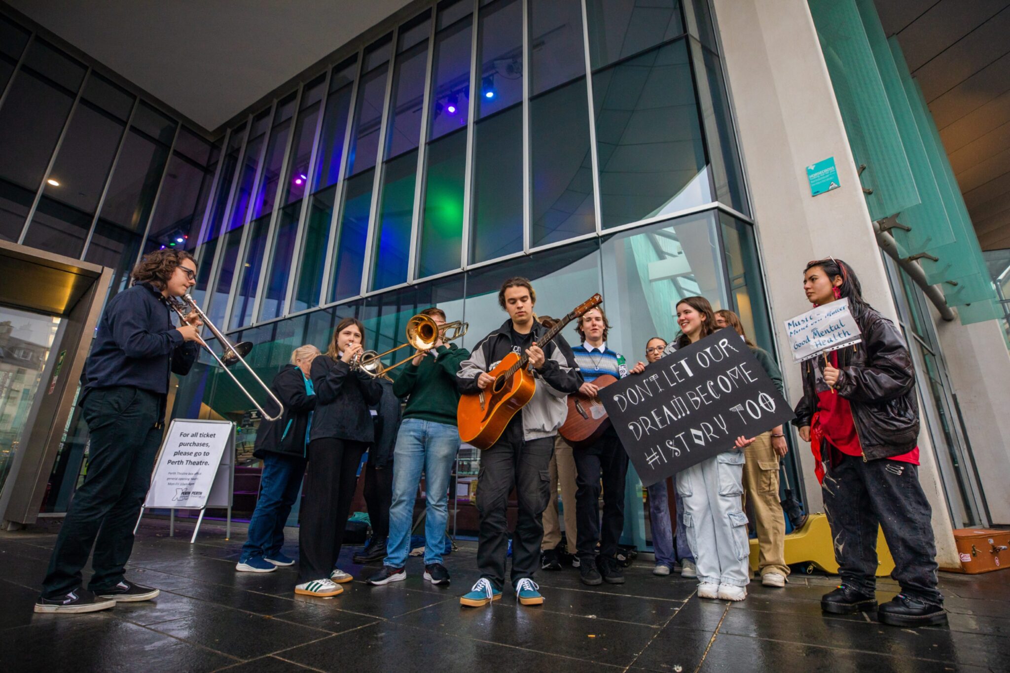 Perth protest against council plan to cut music tuition service