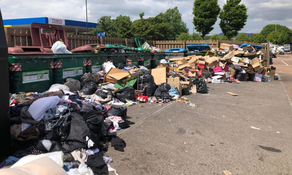 Traders fined over rubbish at Dundee Tesco Kingsway recycling site