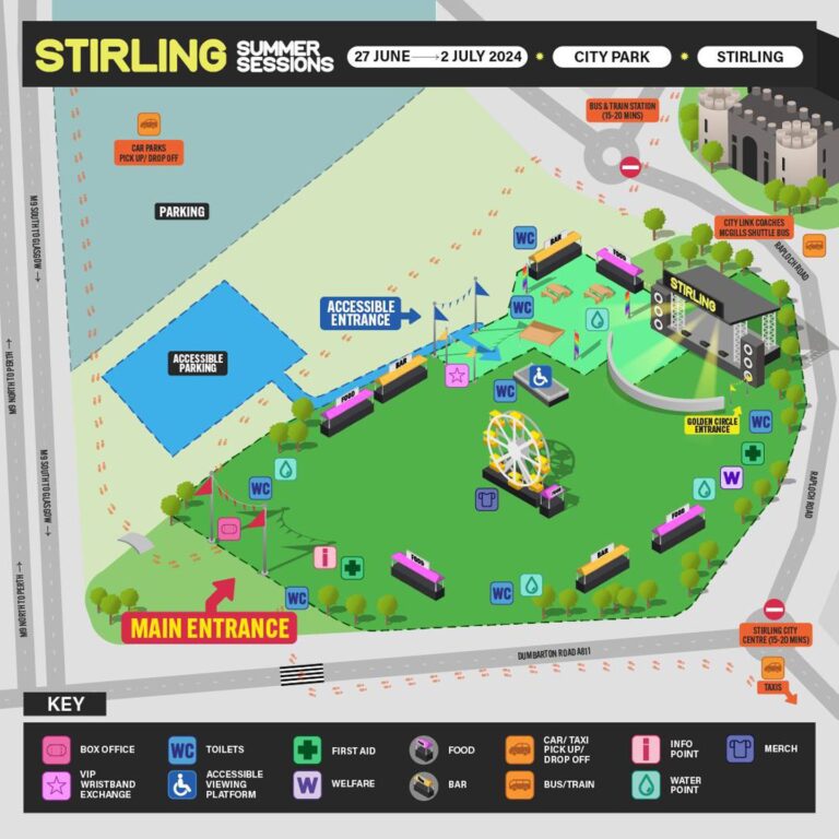 Stirling Summer Sessions: Tickets, banned items, weather & travel