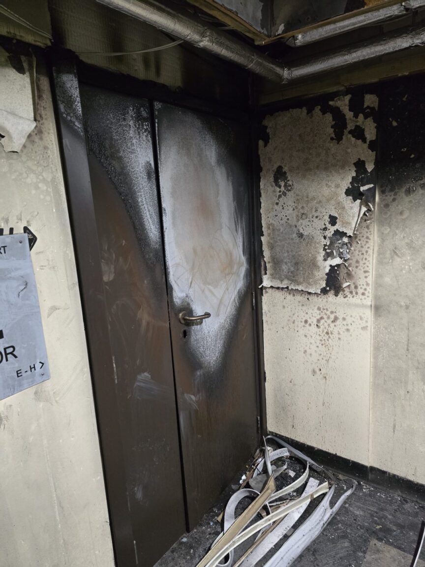 Adamson Court: 'Fireball trolley' lobbed onto Dundee multi landing