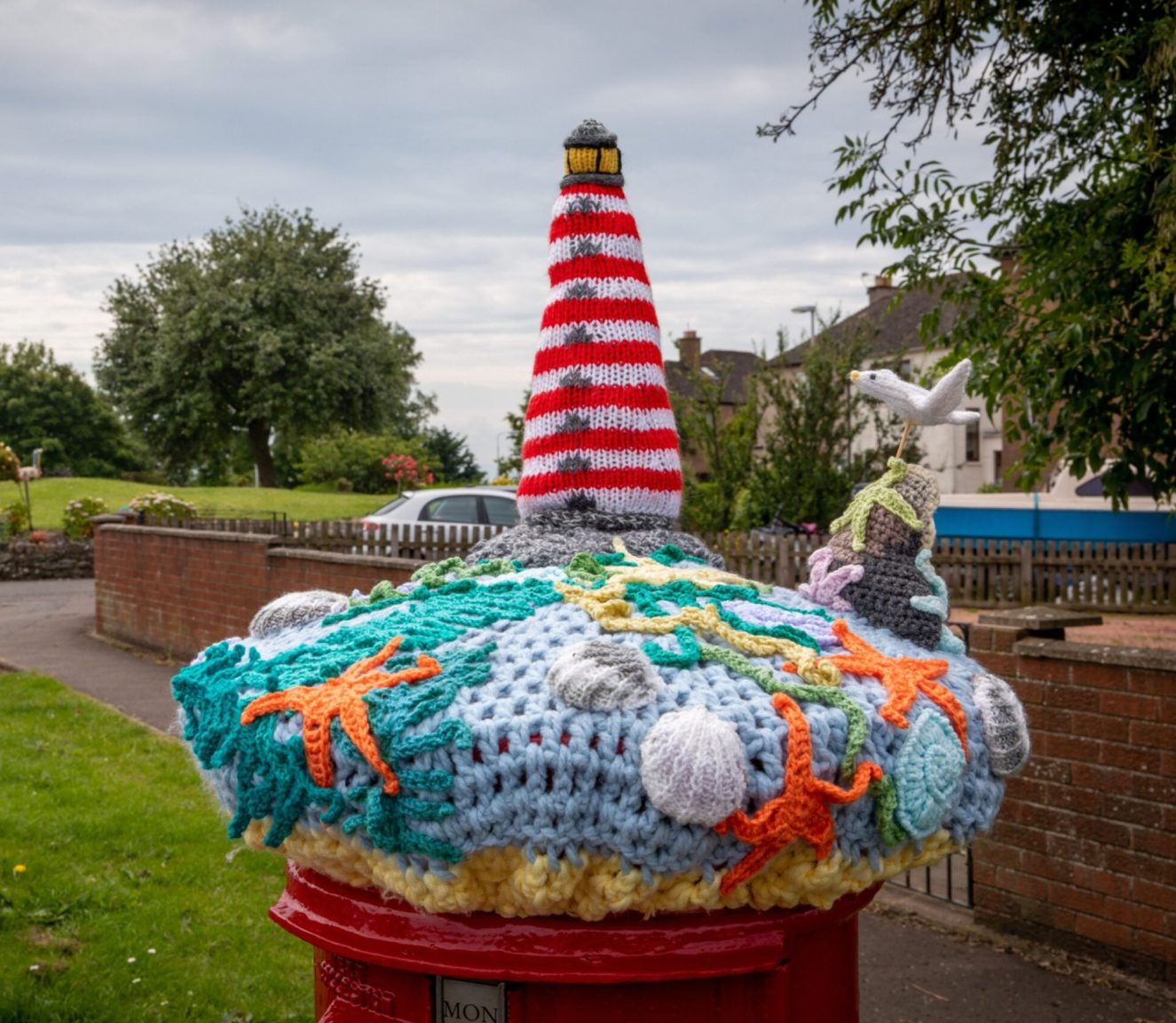 Meet the ladies who crochet Largo's postbox toppers