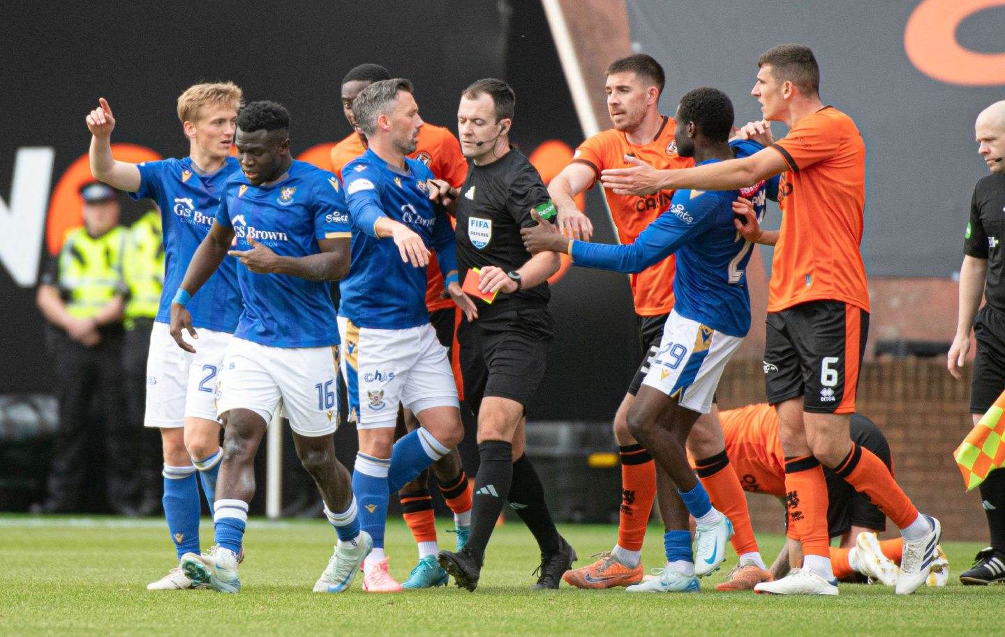 St Johnstone star Adama Sidibeh gets TWO red cards v United
