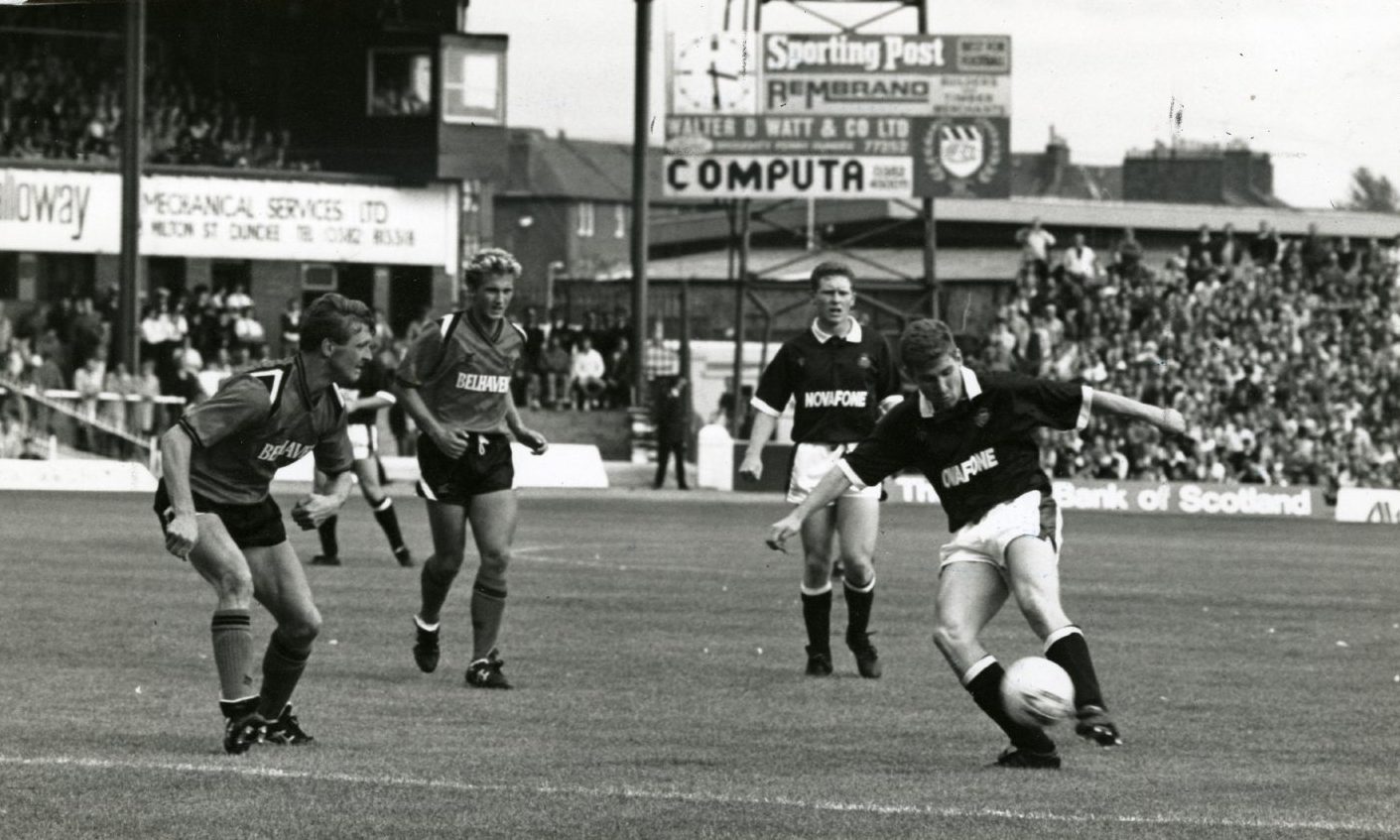 When Keith Wright scored hat-trick in 1989 Dundee derby