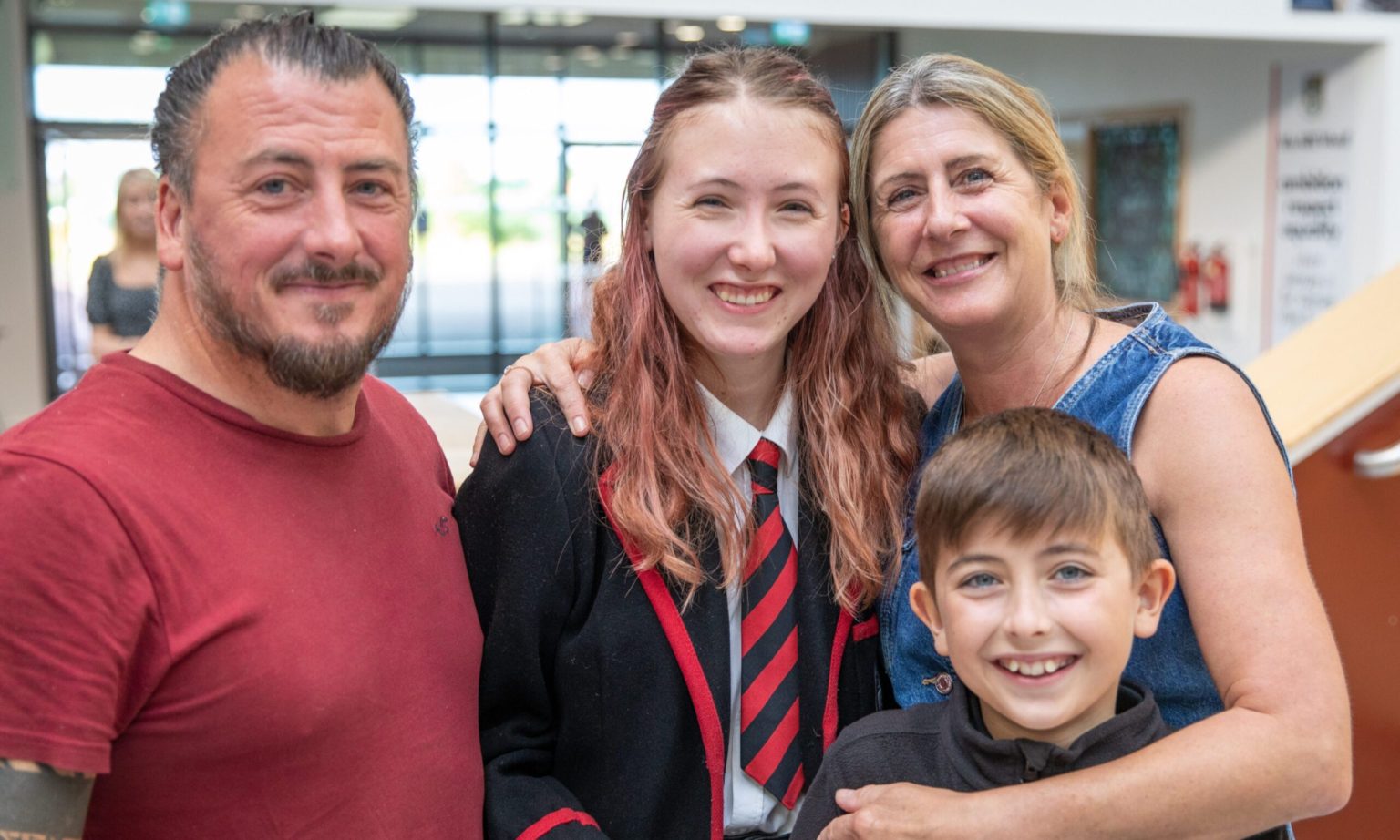 Waid Academy teens open exam results live in front of TV cameras