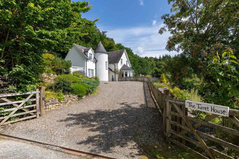 £600k 'Turret House' with views over Perthshire countryside for sale