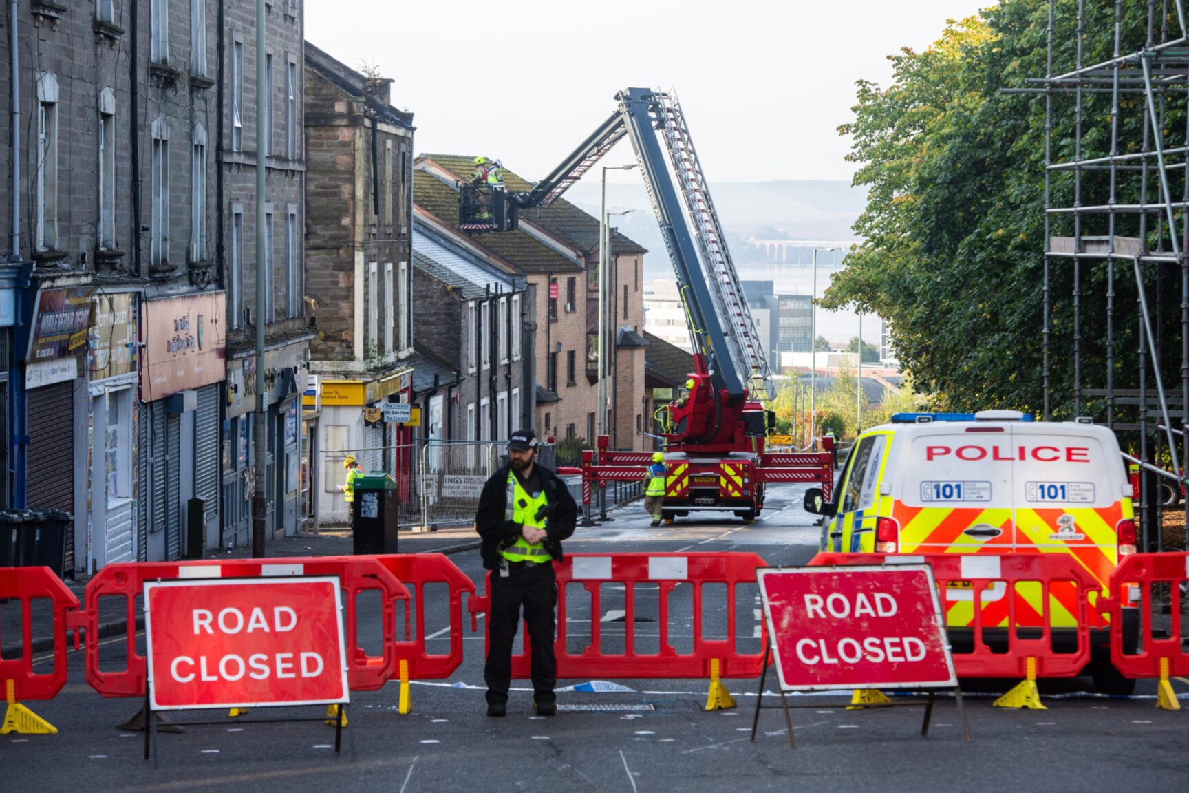 Princes Street: Roof destroyed after Dundee tenement fire