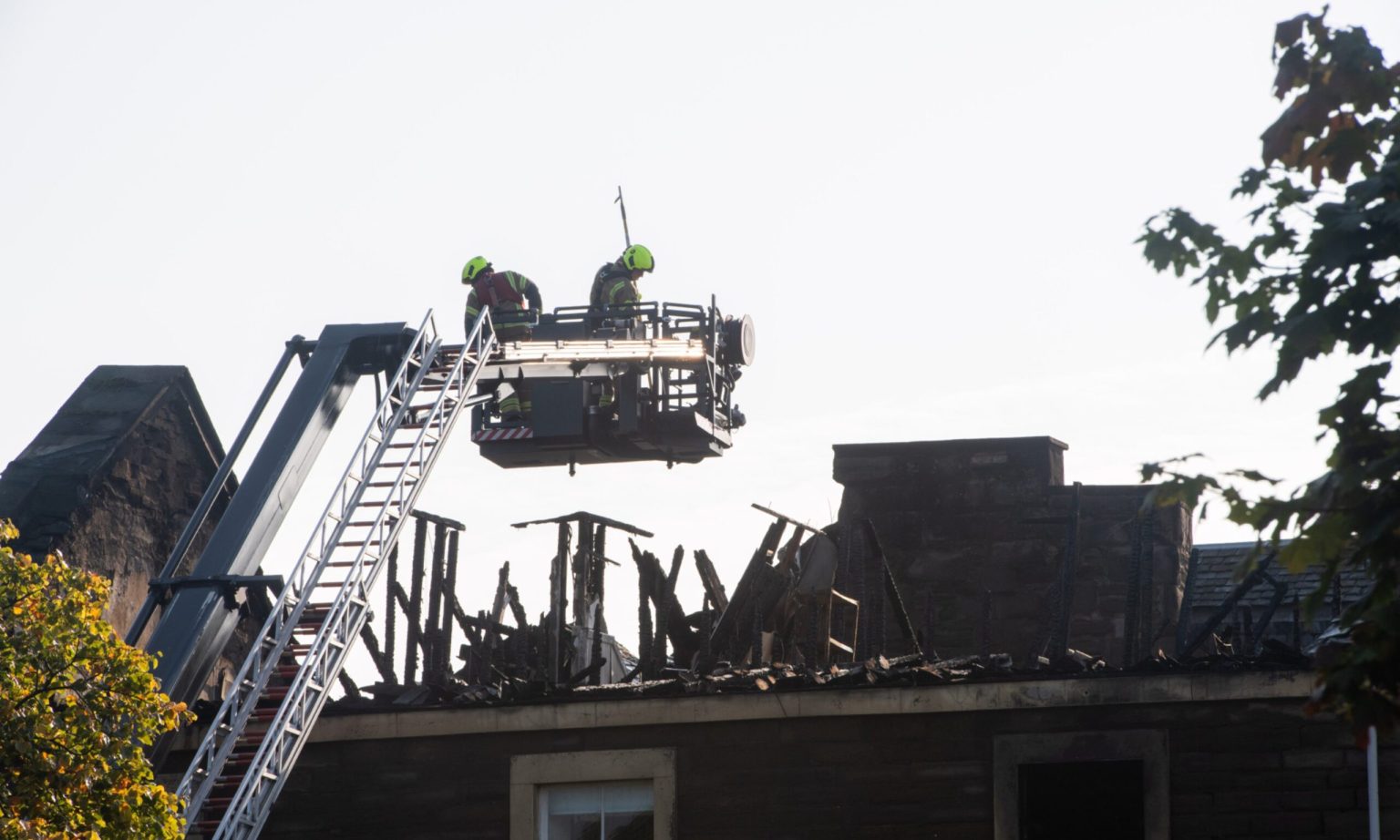 Princes Street: Roof destroyed after Dundee tenement fire