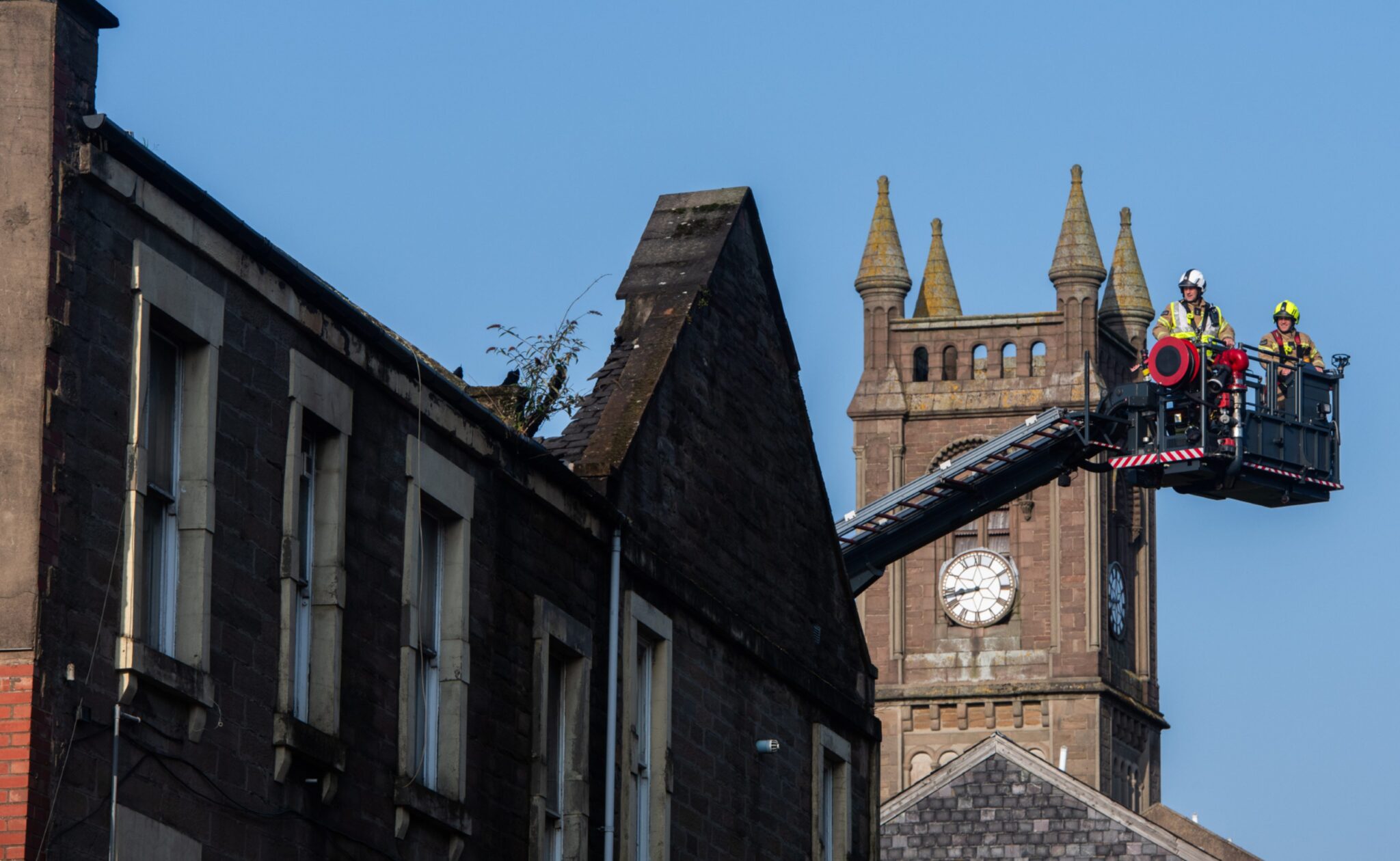 Princes Street: Roof destroyed after Dundee tenement fire