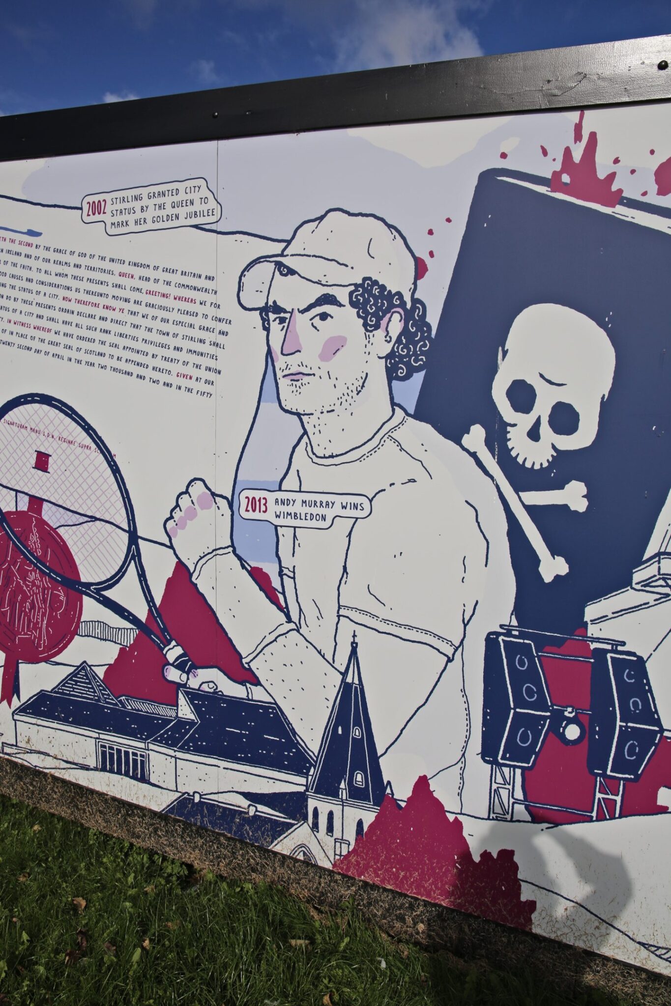 David Galletly: Meet Stirling artist behind city's anniversary mural