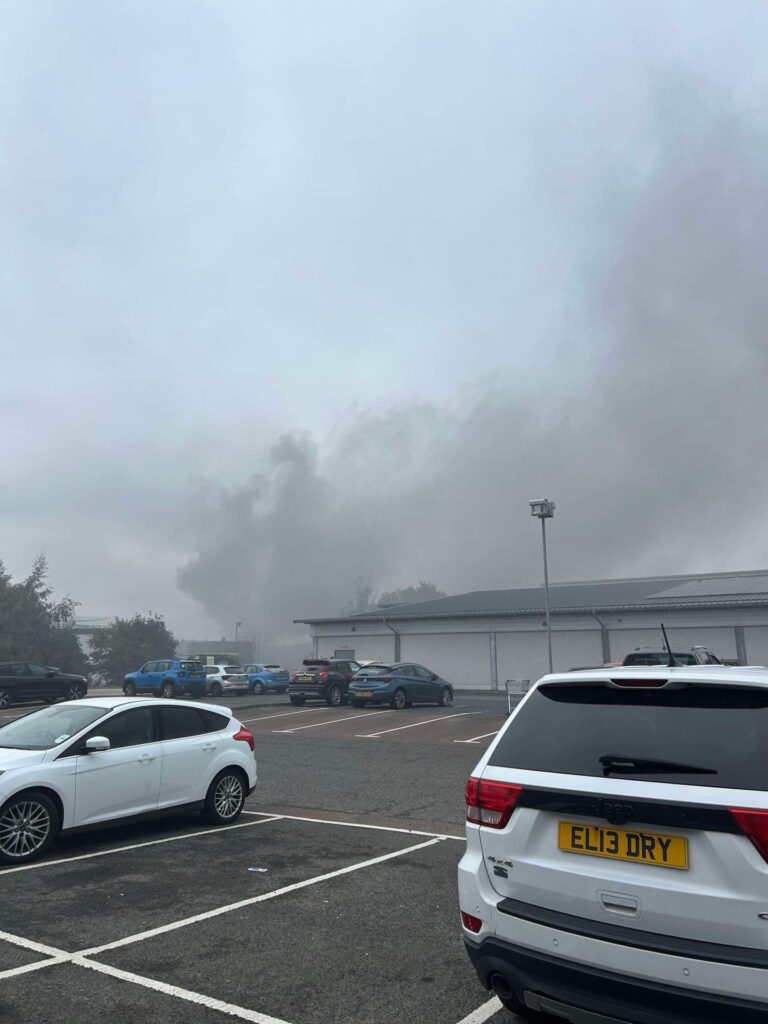 Fire crews tackle blaze at Markinch Power Station, Glenrothes