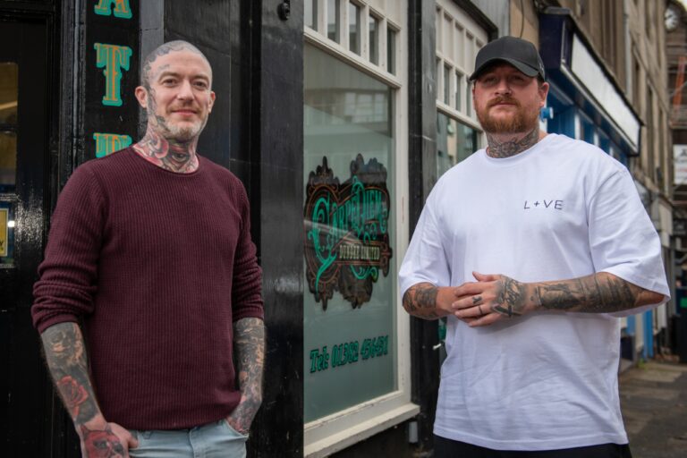 Dundee tattoo artist Liam says never get your partner's name inked