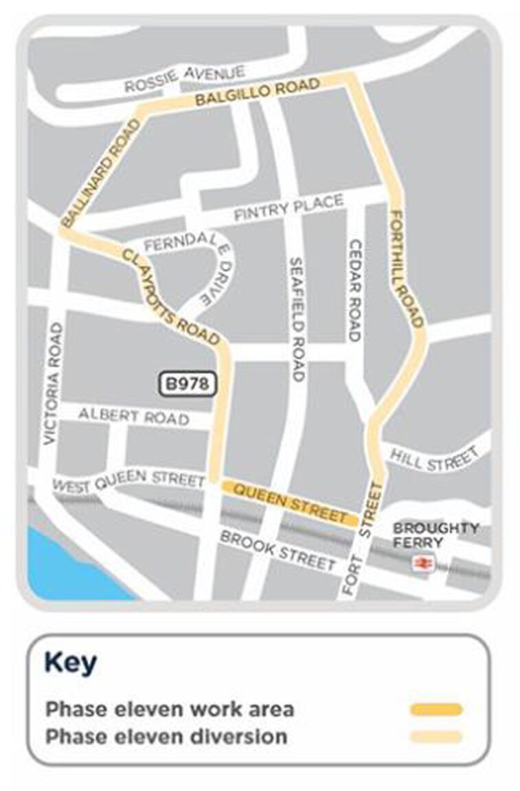 Queen Street: Broughty Ferry roadworks to last for months