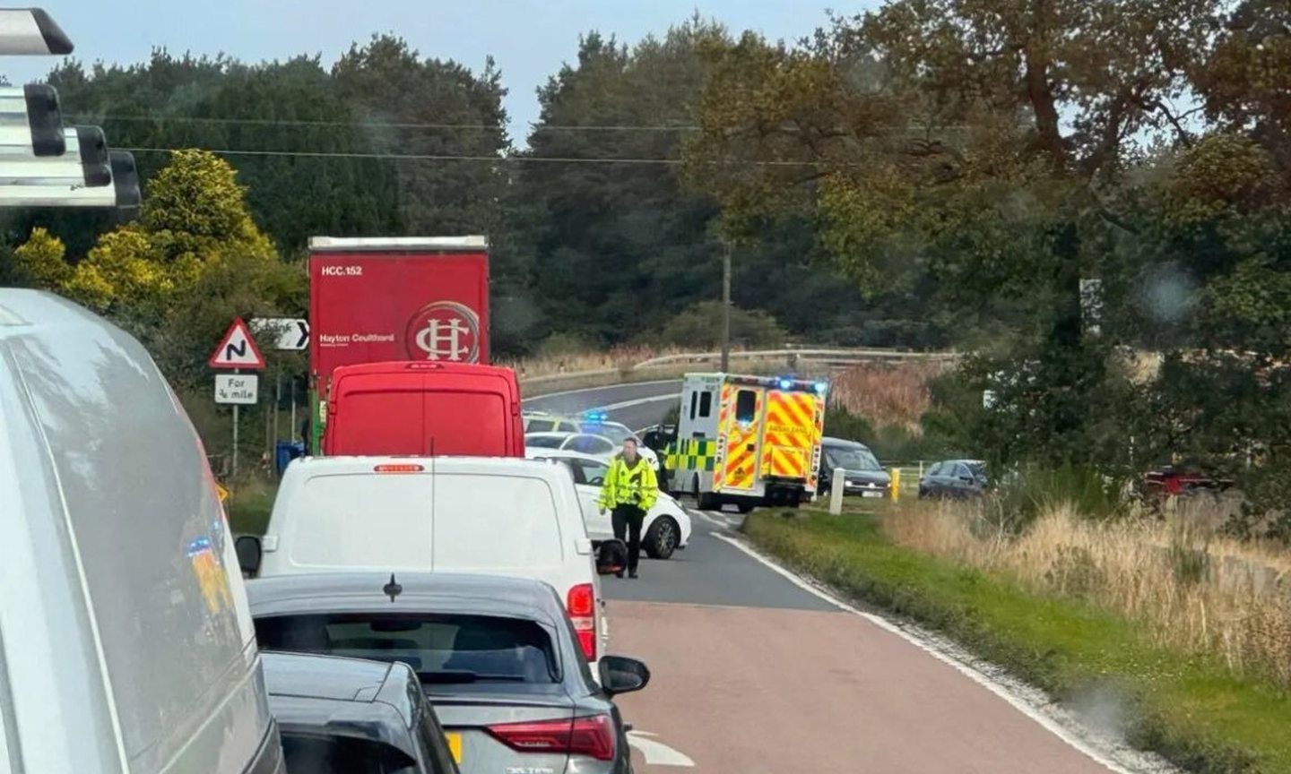 A92 shut for more than two hours after crash near Ladybank