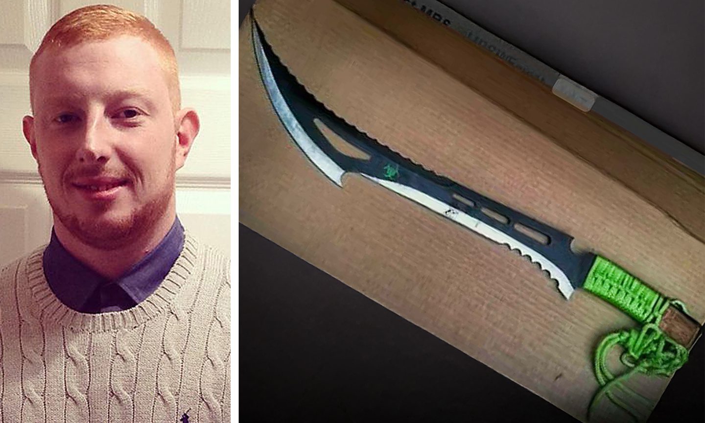 Jail for Dundee abuser caught with 'formidable' zombie knife