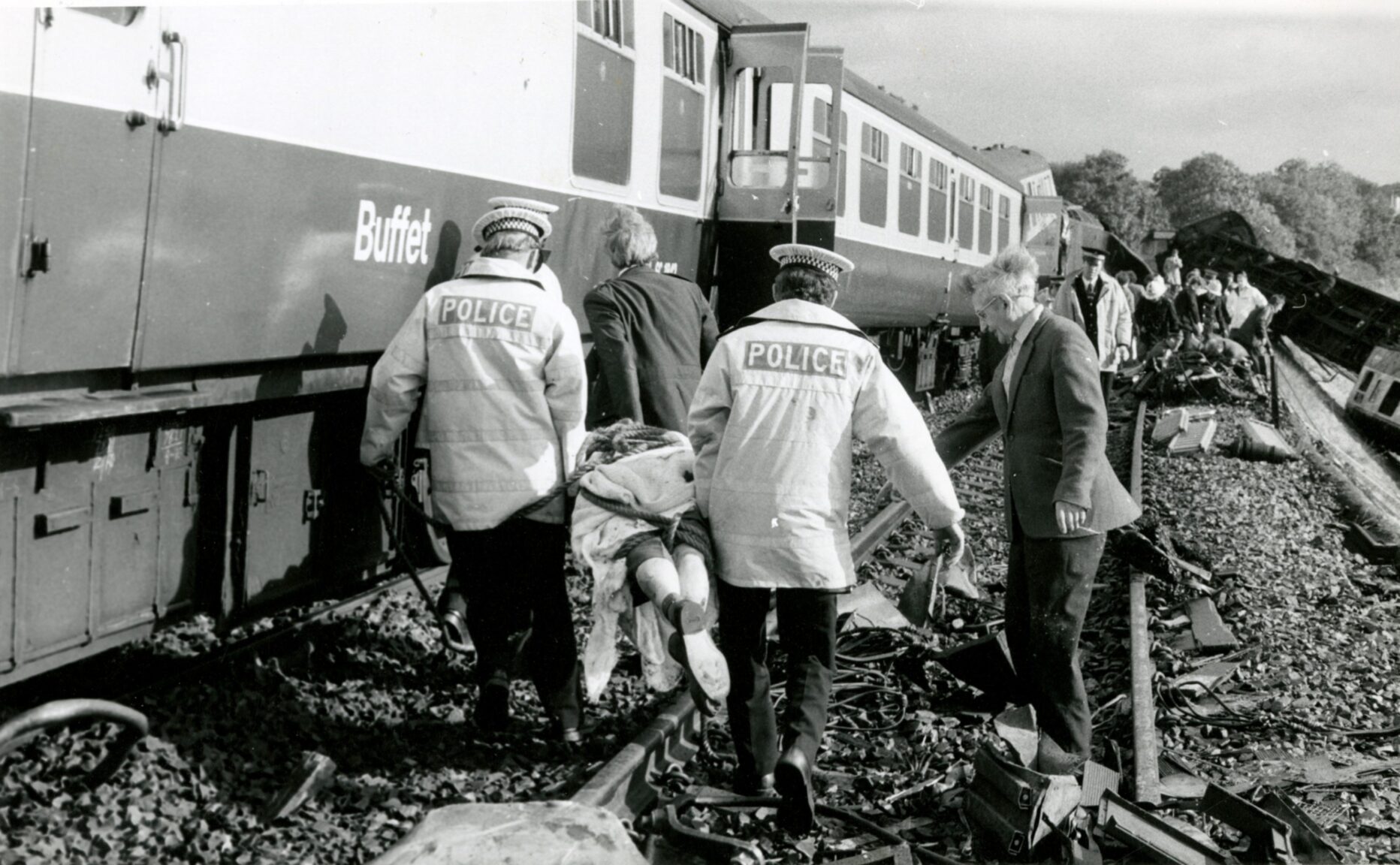 Dramatic images show aftermath of 1979 Invergowrie rail crash