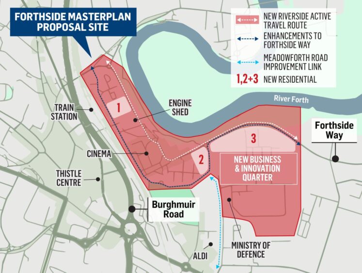 Forthside development Stirling: Updated masterplan revealed