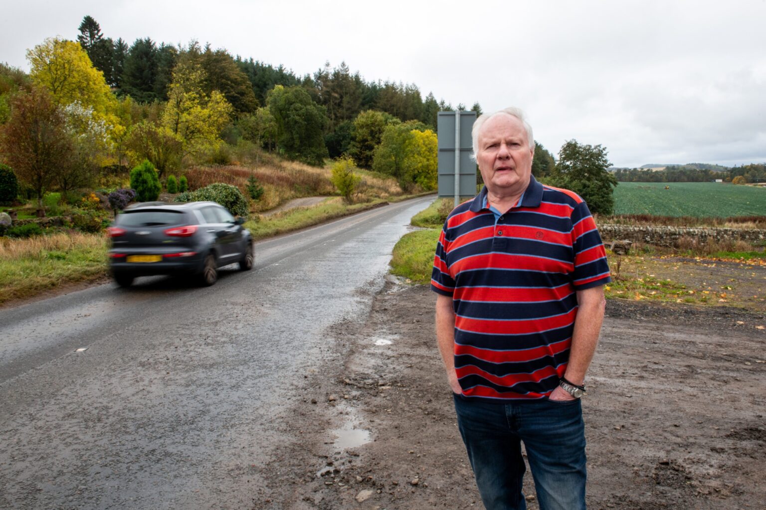 Potential tragedy warning at Blebo Craigs accident blackspot