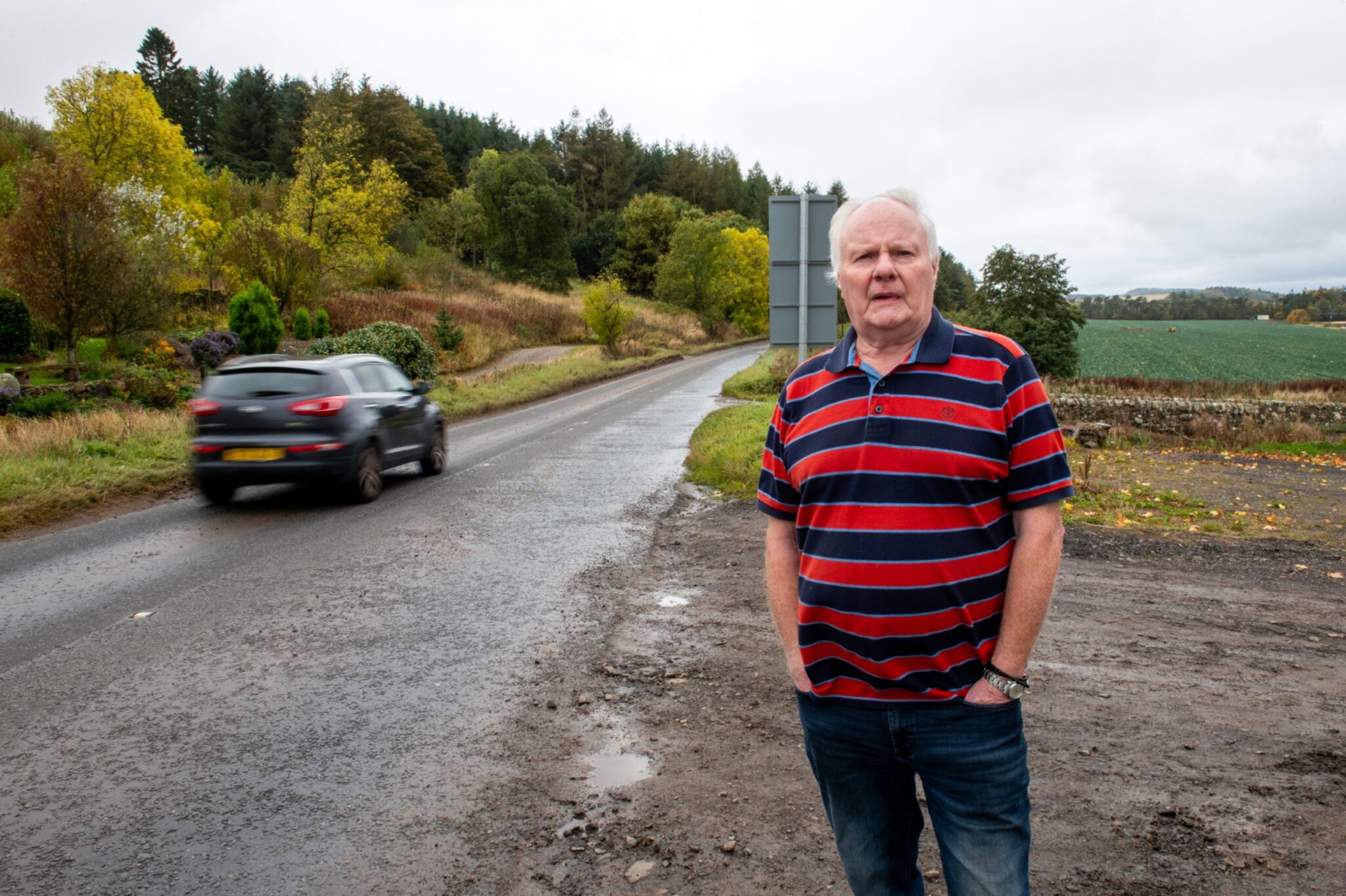 Potential tragedy warning at Blebo Craigs accident blackspot