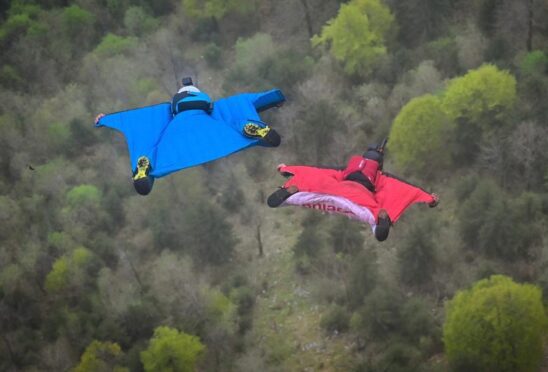 Stonehaven wingsuit flying Liam in BBC doc 'The Boy Who can Fly'