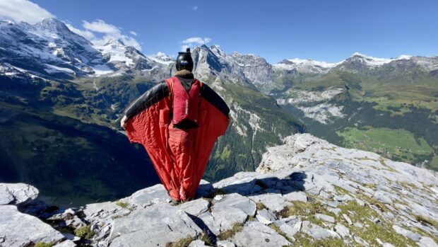 Stonehaven wingsuit flying Liam in BBC doc 'The Boy Who can Fly'