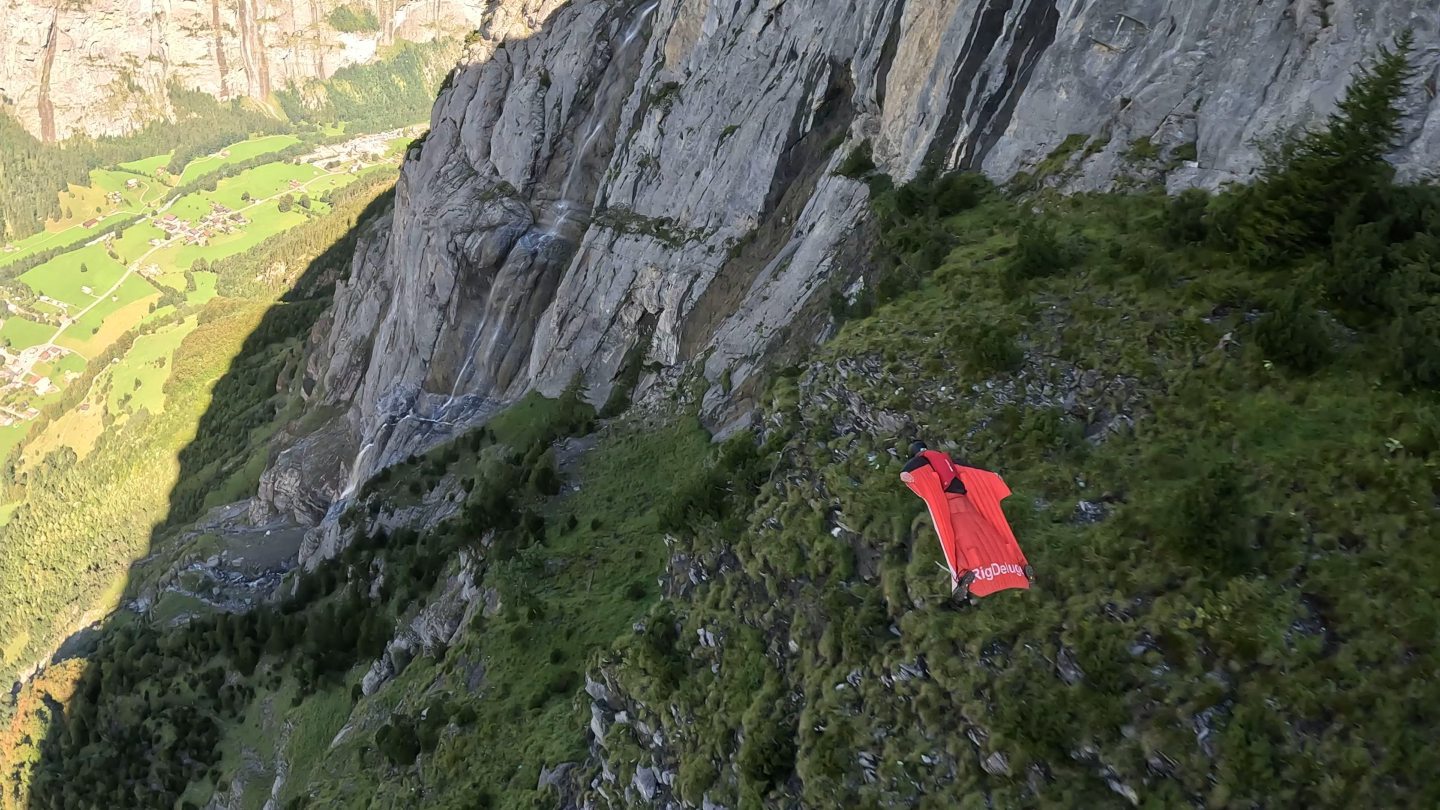 Stonehaven wingsuit flying Liam in BBC doc 'The Boy Who can Fly'