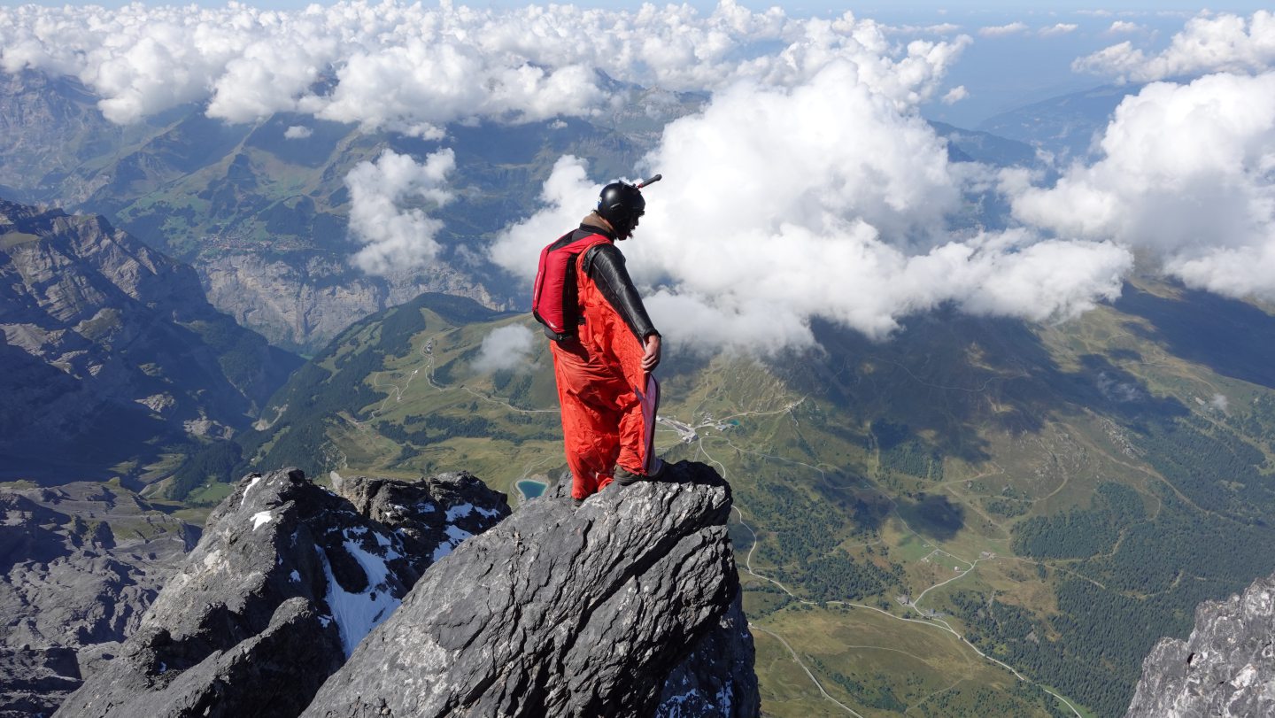 Stonehaven wingsuit flying Liam in BBC doc 'The Boy Who can Fly'