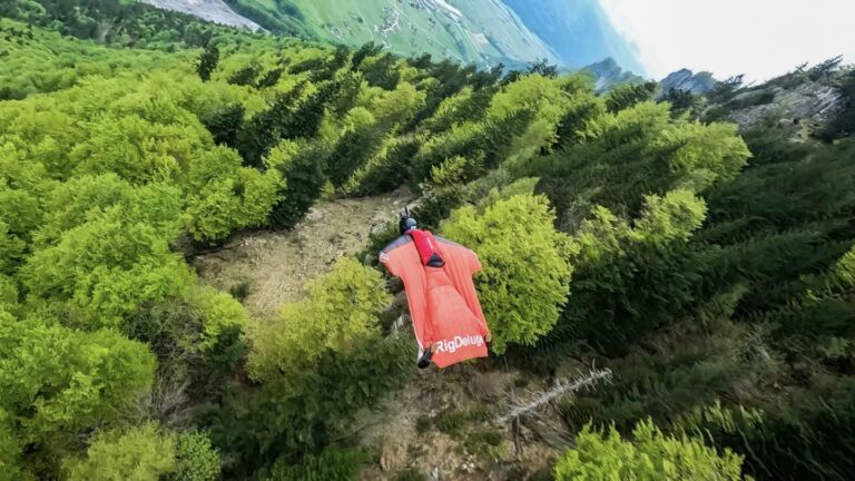 Stonehaven wingsuit flying Liam in BBC doc 'The Boy Who can Fly'