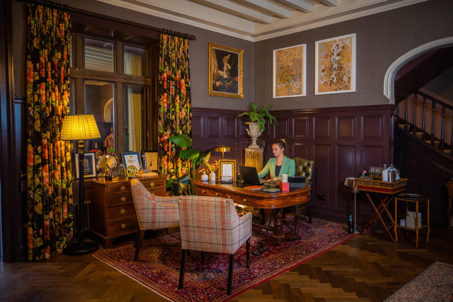 The special touches serving an ace at Andy Murray's Cromlix Hotel