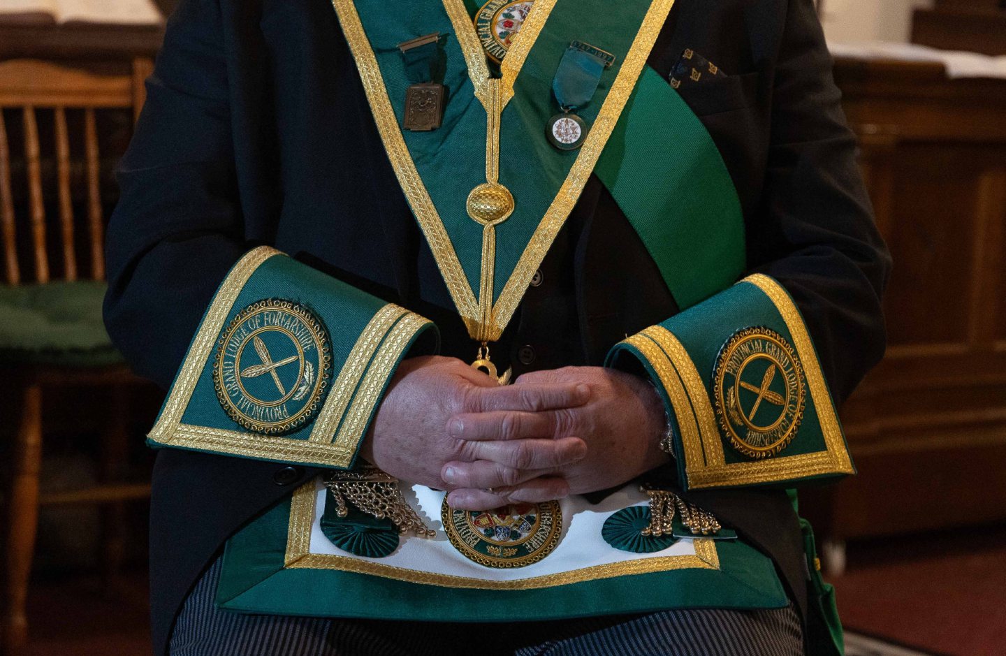 Freemasonry: Inside a Masonic lodge in Brechin.