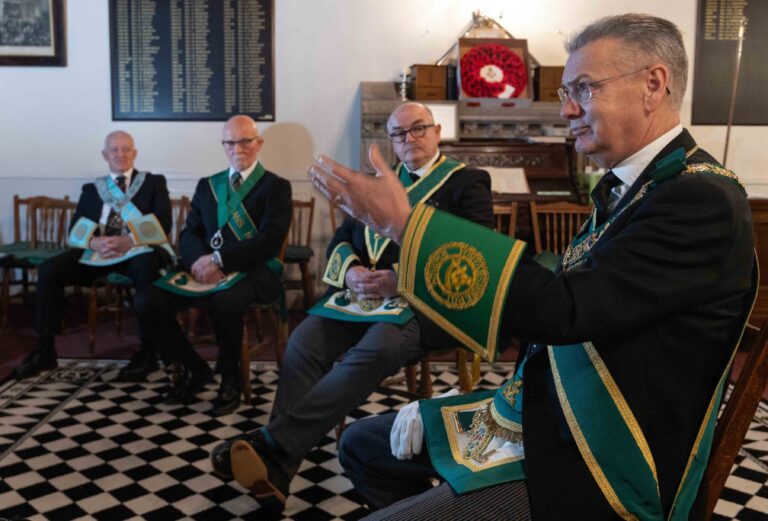 Freemasonry: Inside a Masonic lodge in Brechin.