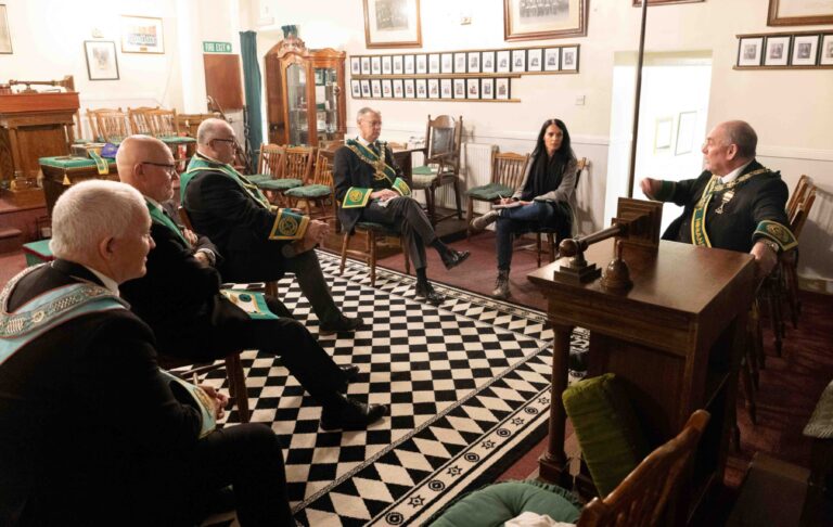 Freemasonry: Inside a Masonic lodge in Brechin.
