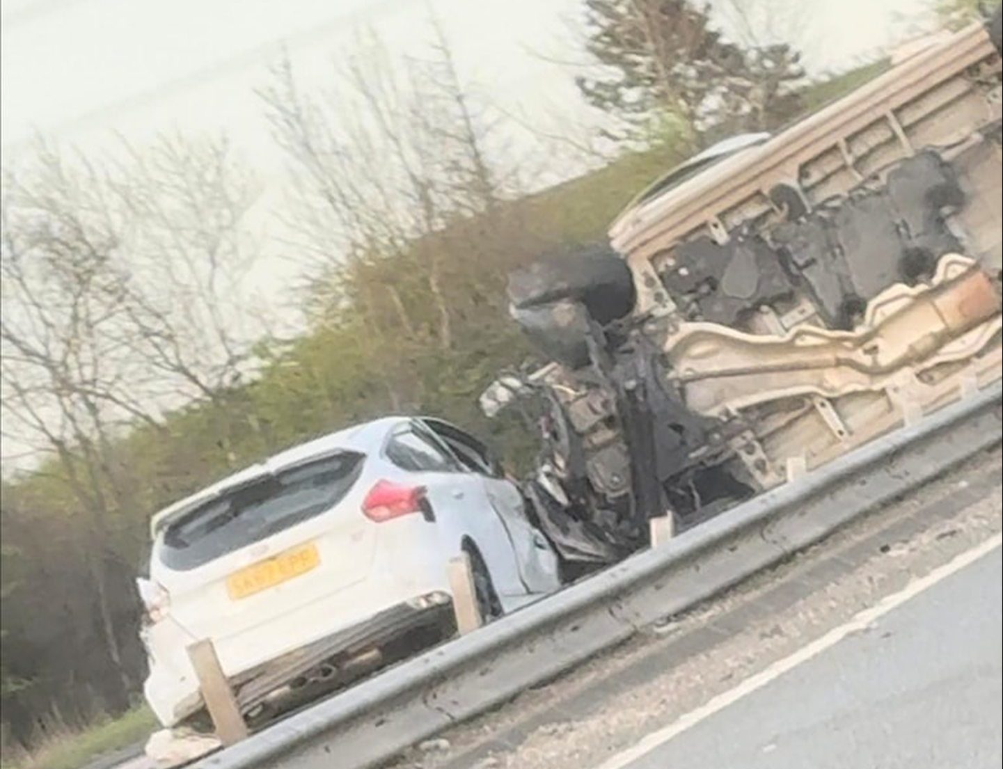Motorist blacked out and flipped van at busy Fife roundabout