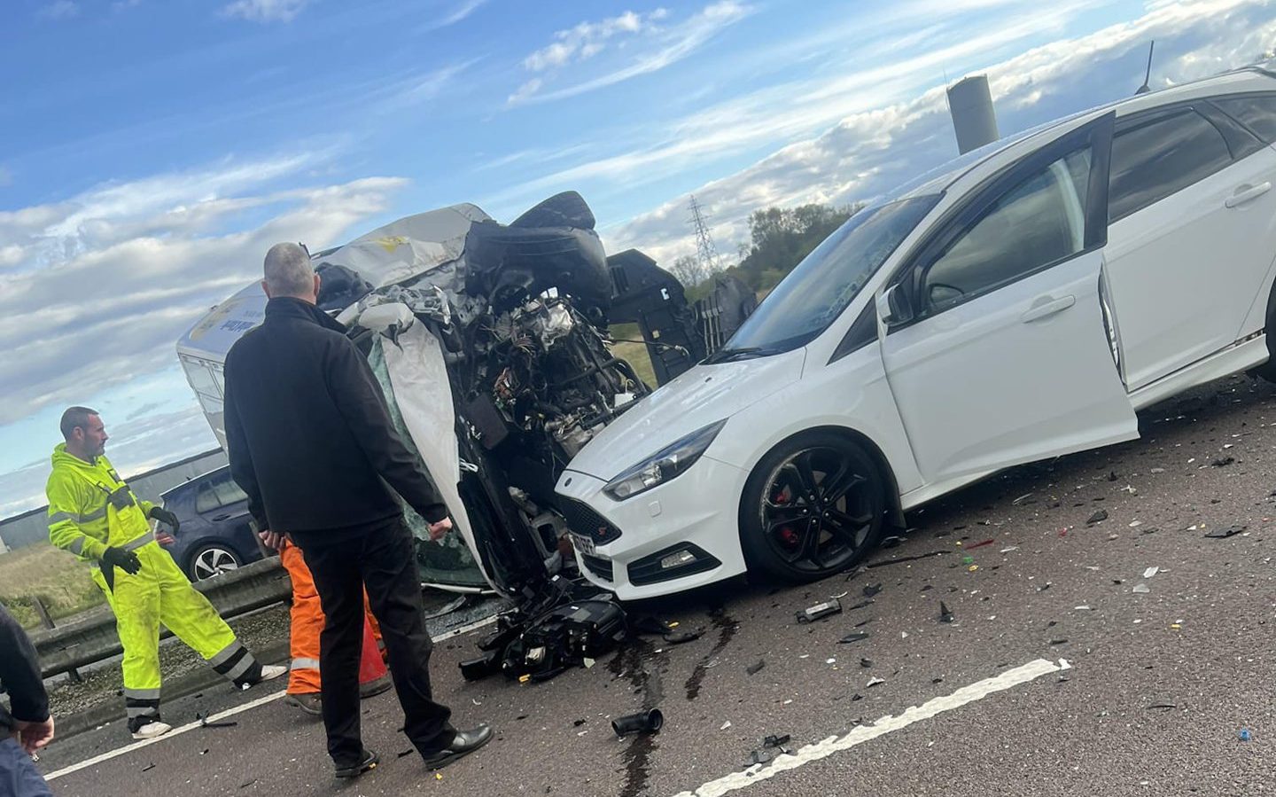 Motorist blacked out and flipped van at busy Fife roundabout