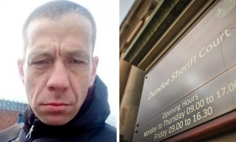 Knife thug's middle fingers to court after Arbroath taxi office terror