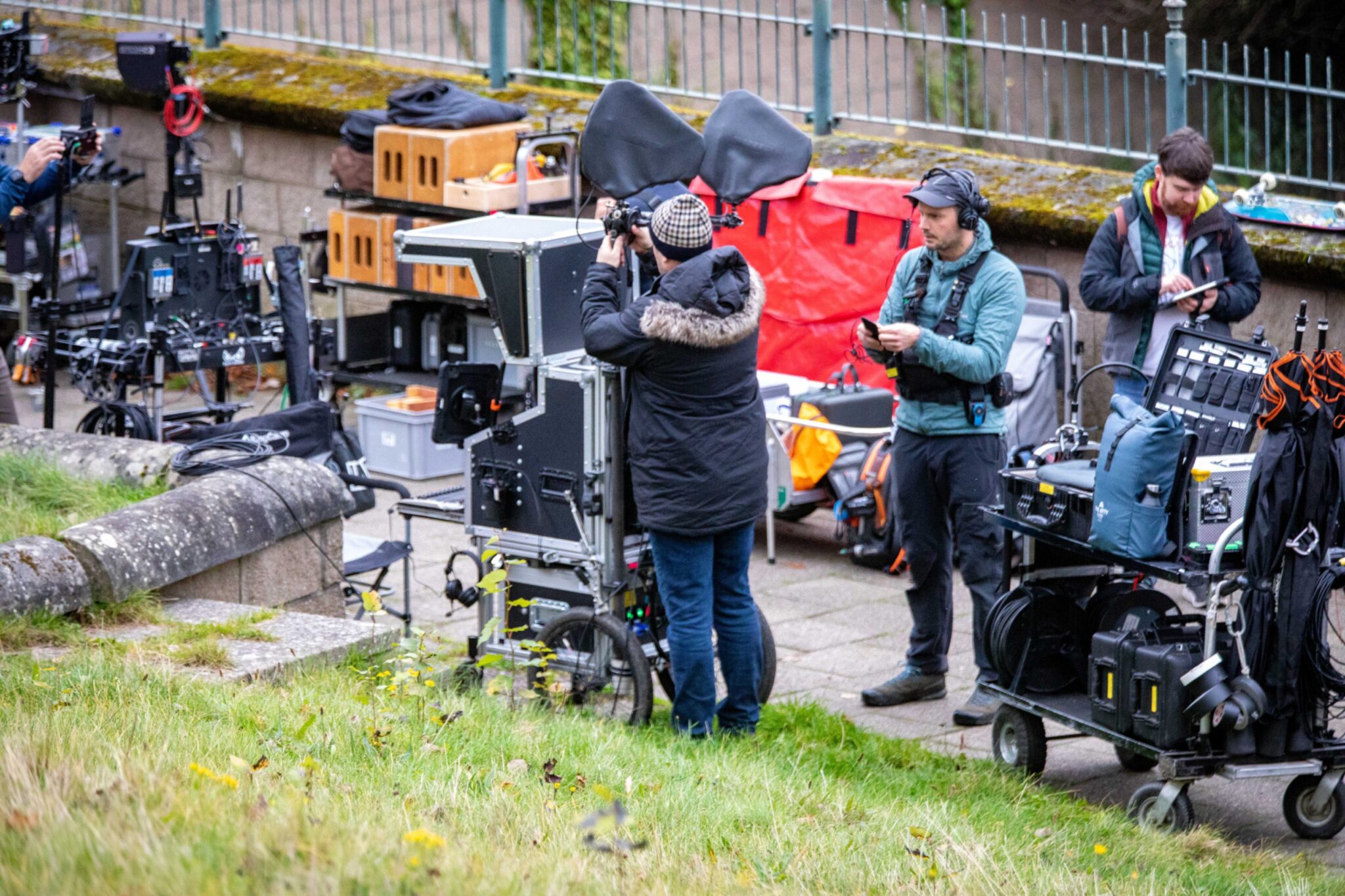 James McAvoy in Dundee for California Schemin' filming