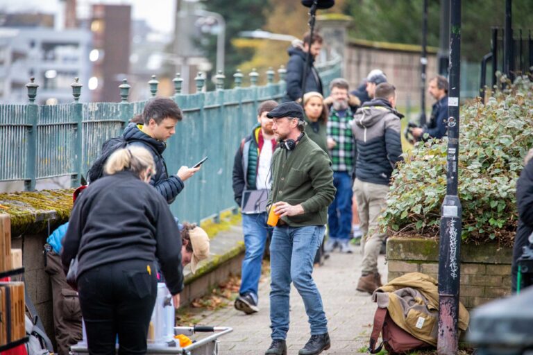 James McAvoy in Dundee for California Schemin' filming
