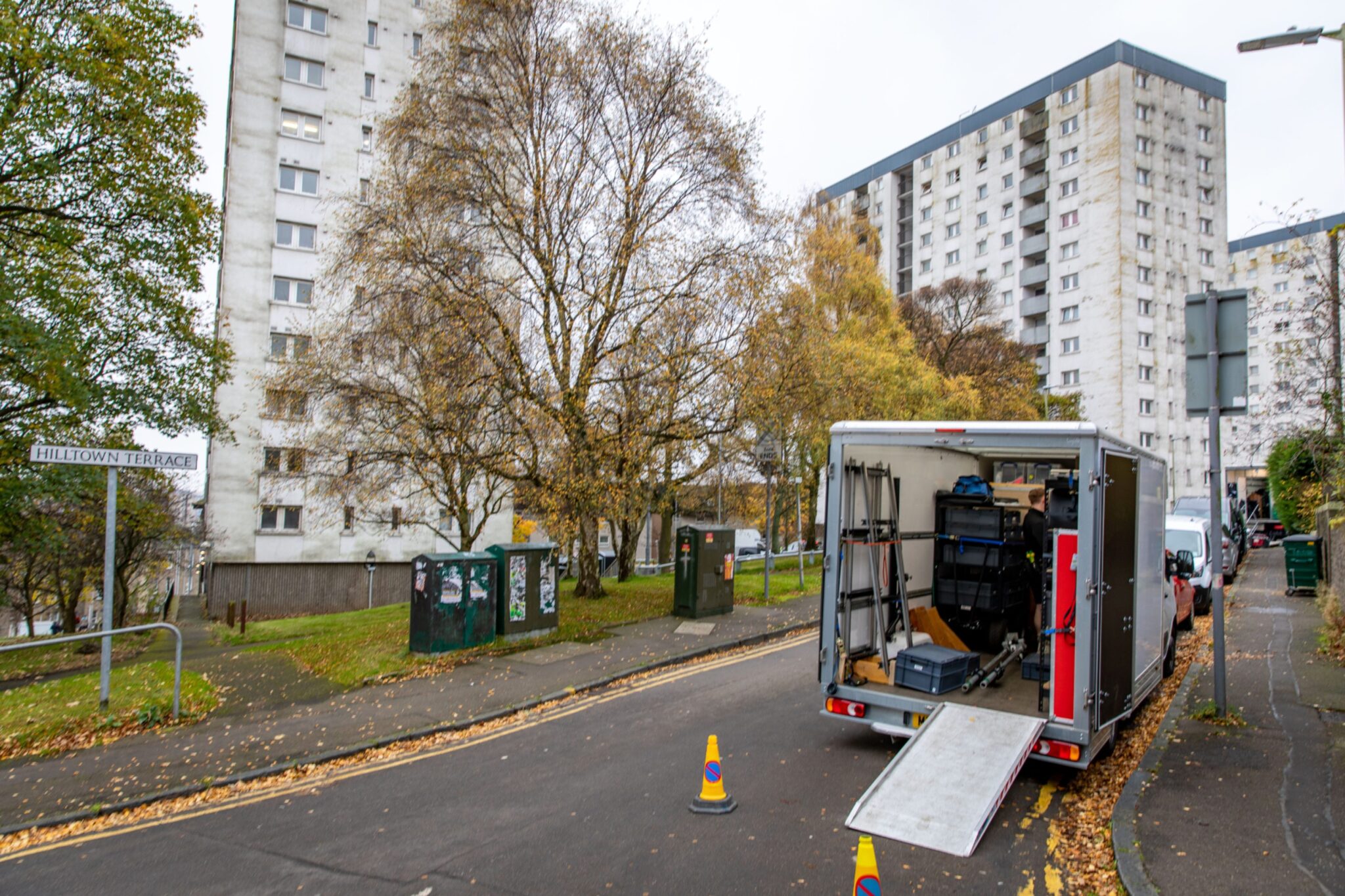 James McAvoy in Dundee for California Schemin' filming
