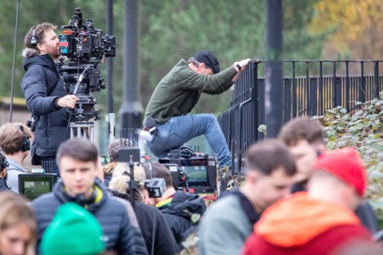 James McAvoy in Dundee for California Schemin' filming