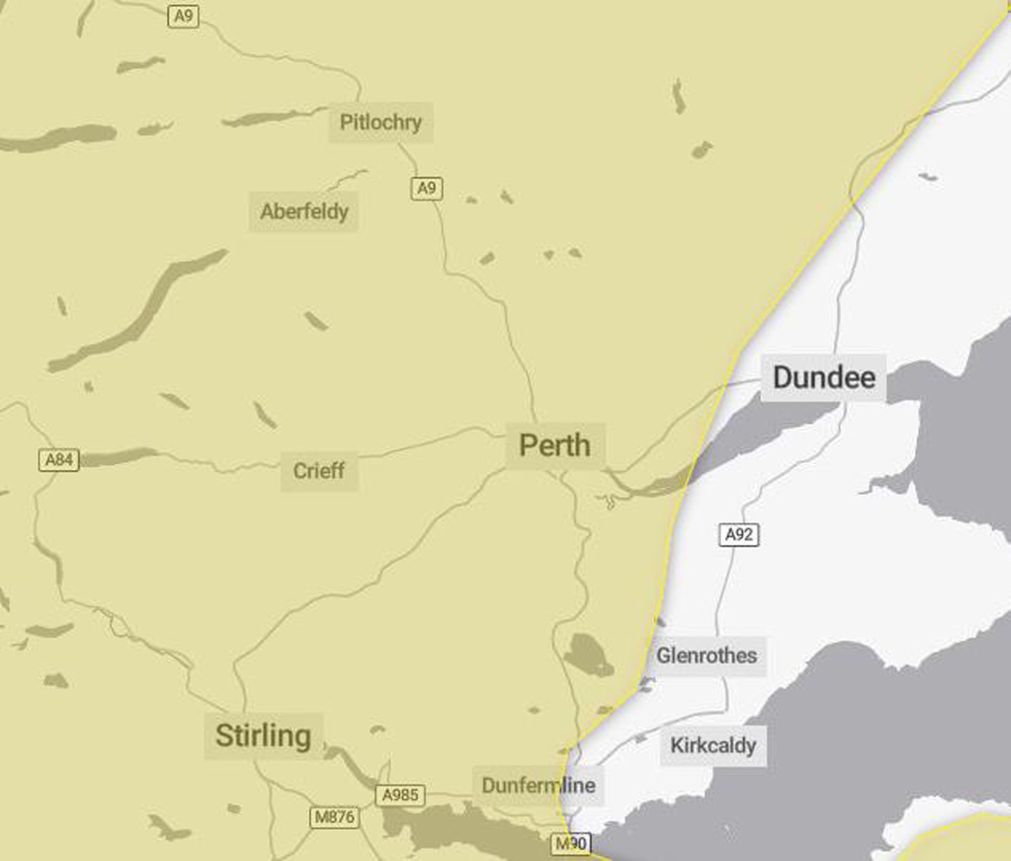 Storm Bert: Weather warnings for Angus, Perth, Fife, and Stirling