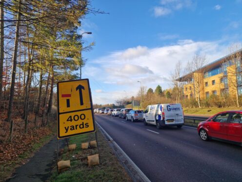 Delays on Dundee Kingsway amid Swallow Roundabout roadworks