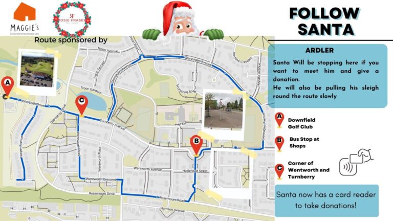 Routes revealed as Santa's sleigh tours Dundee for Christmas
