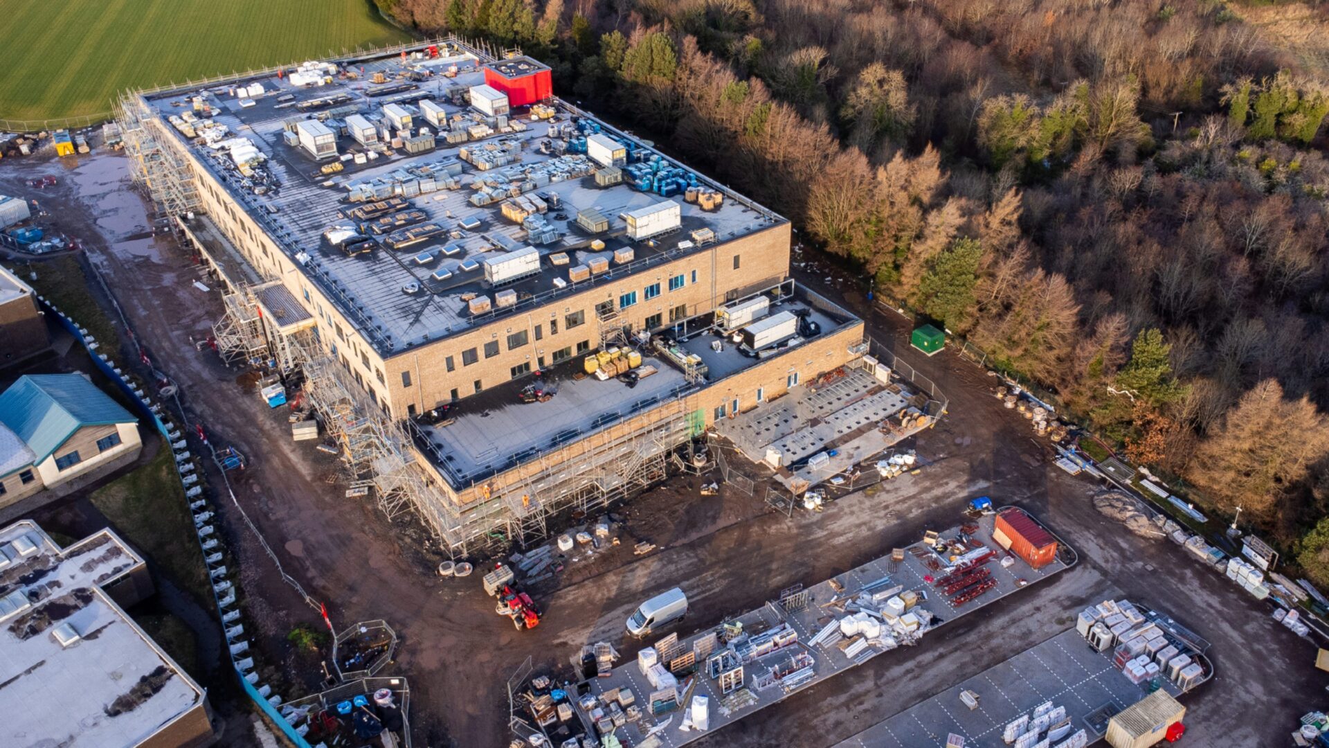 Drone footage and pics of progress on £66.5m Monifieth campus