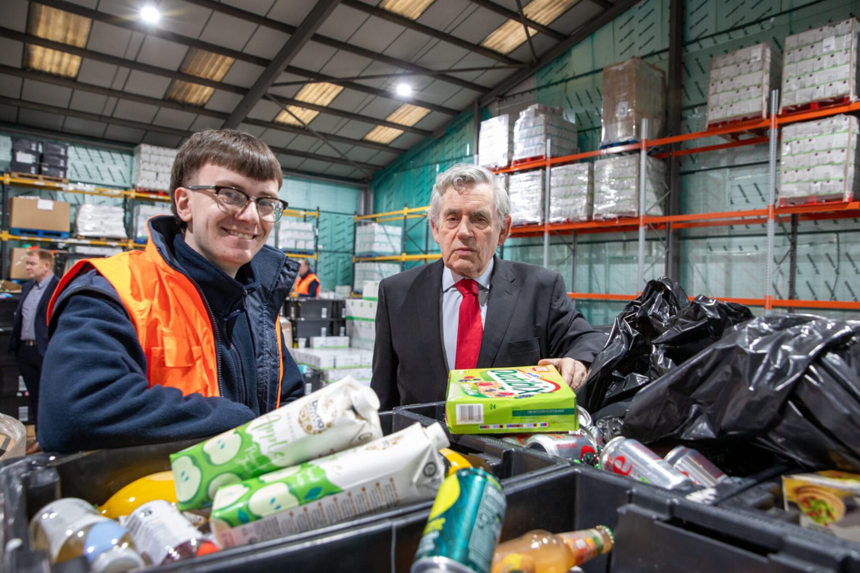 What happens during warehouse shift at Lochgelly's Multibank?