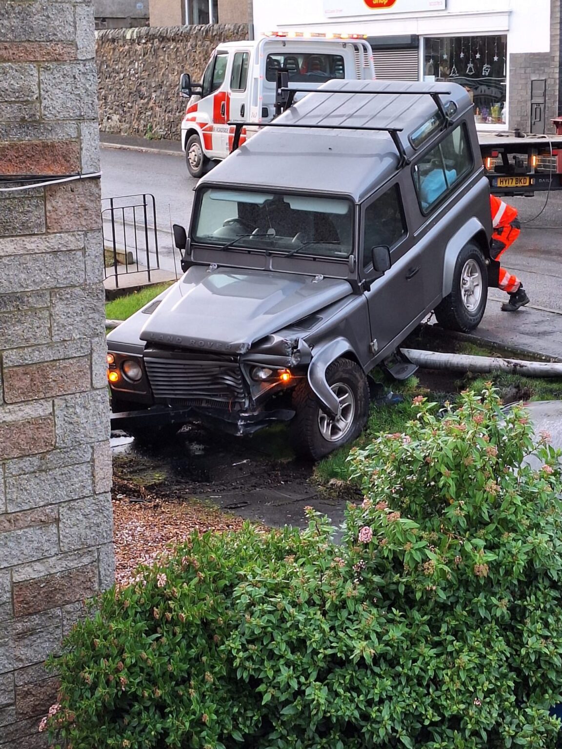 Tayport nurse's car written off after Land Rover crashes into garden