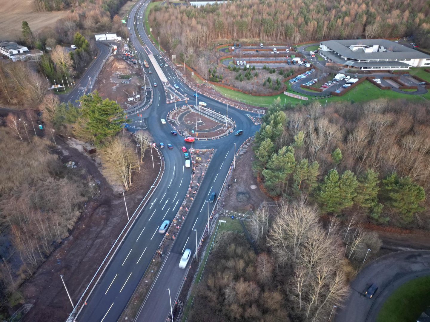 Drivers confused by new lane markings at Swallow Roundabout