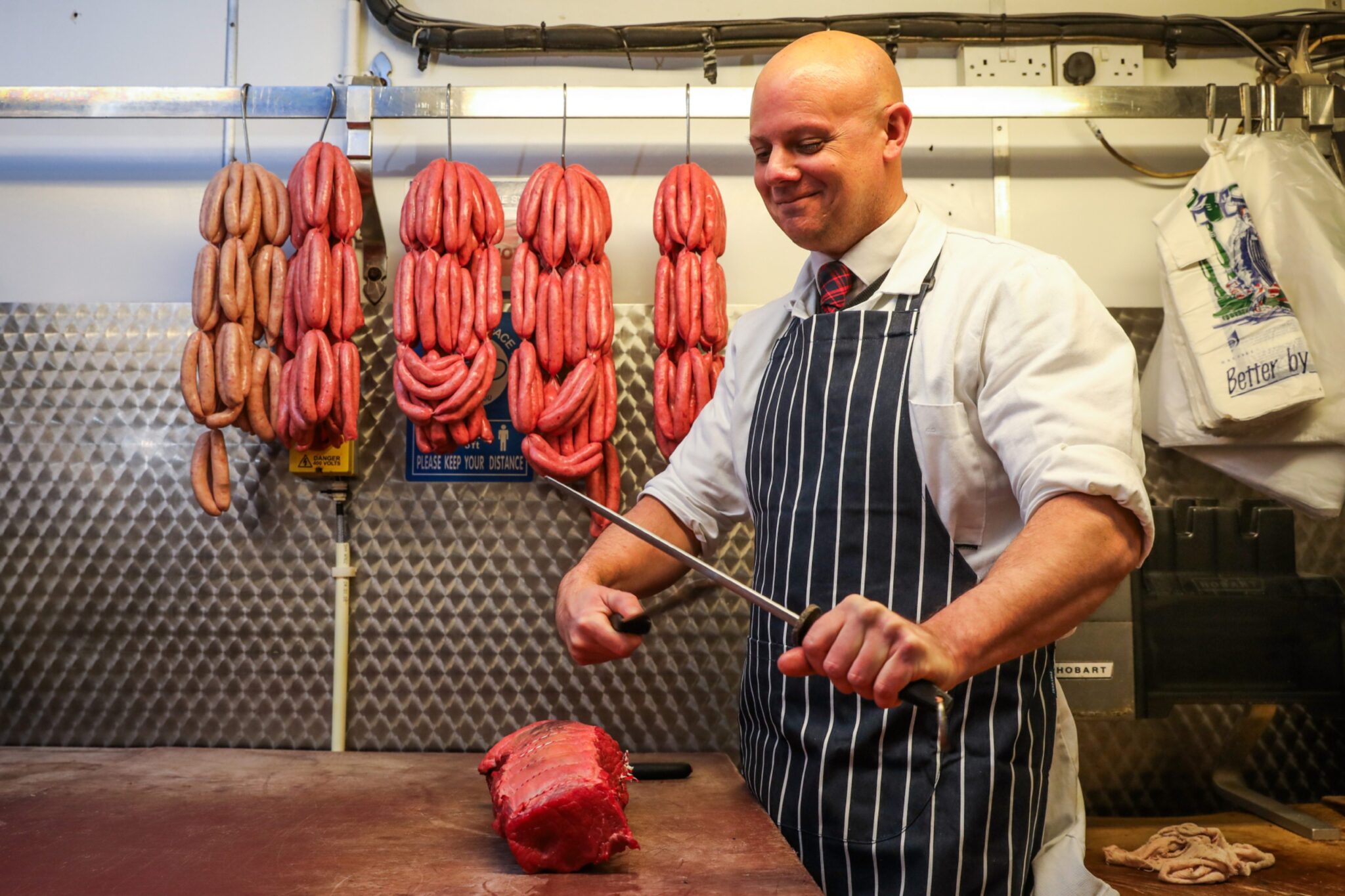 Christmas at MacDonald and Son Butchers in Dundee