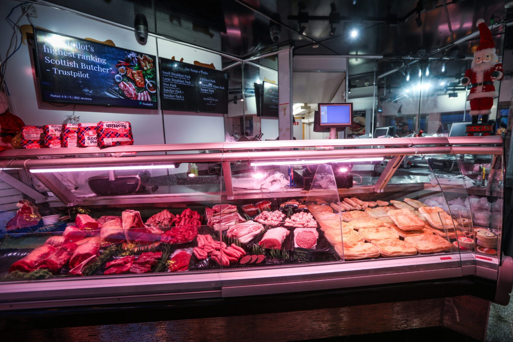 Christmas at MacDonald and Son Butchers in Dundee