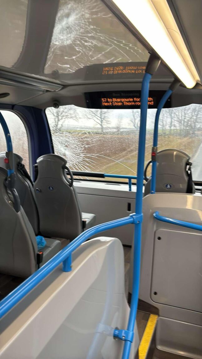 Storm Eowyn: Stagecoach bus crashes into Angus field