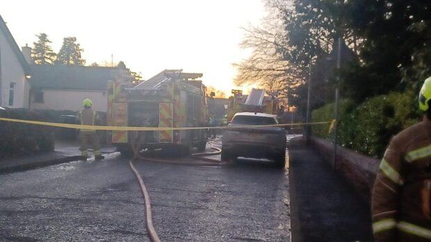 7 crews tackle 'significant' house fire in Brechin