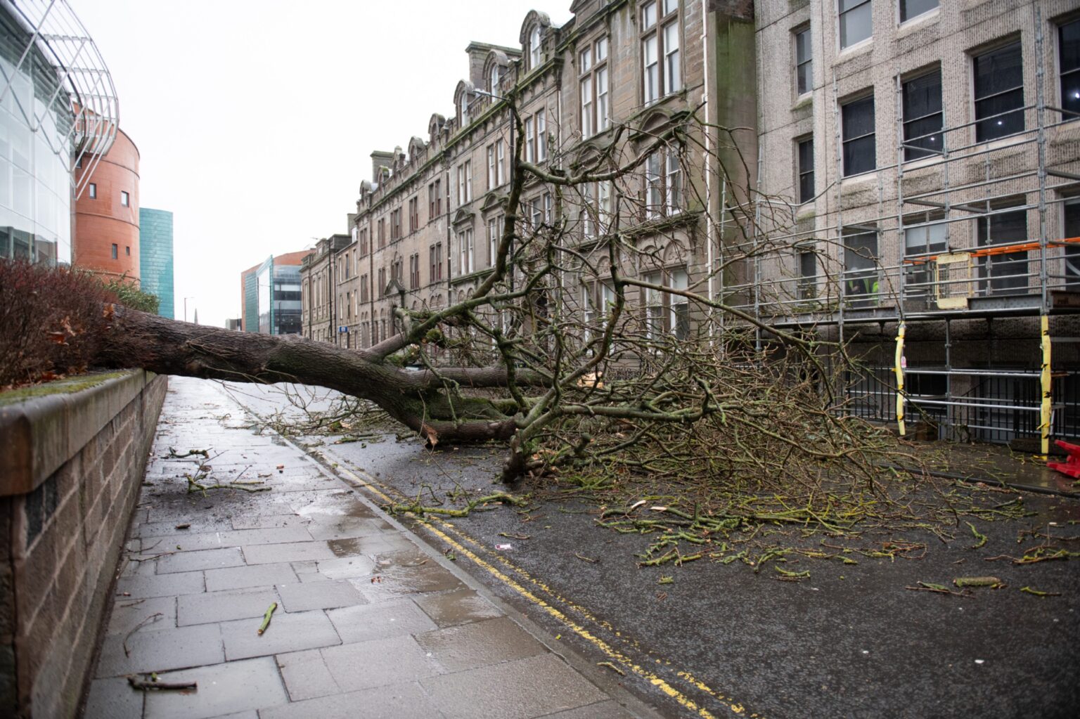 Storm Eowyn in Dundee: Pictures and video capture weather chaos